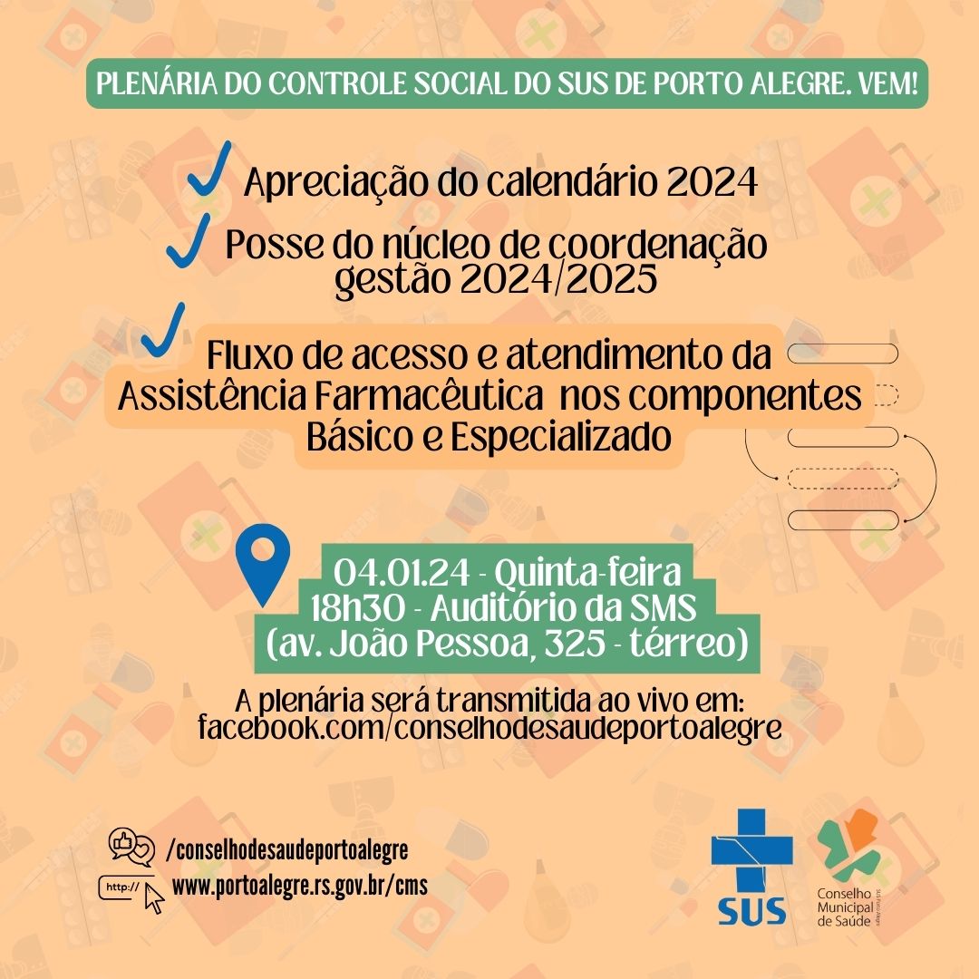 Plenário do CMS/POA | Prefeitura de Porto Alegre